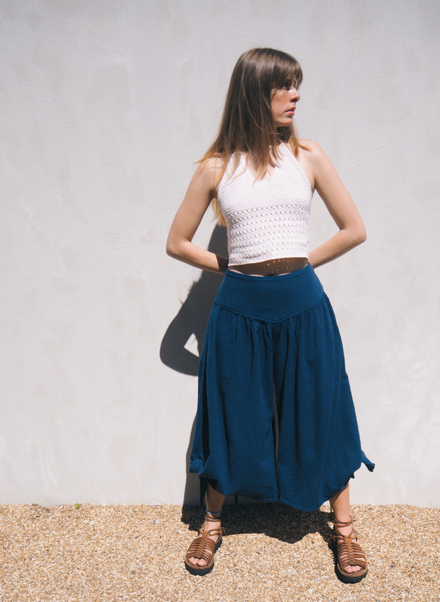 Contemporary Comfy: Deep Blue Pants – Oh So Boho Cape Town